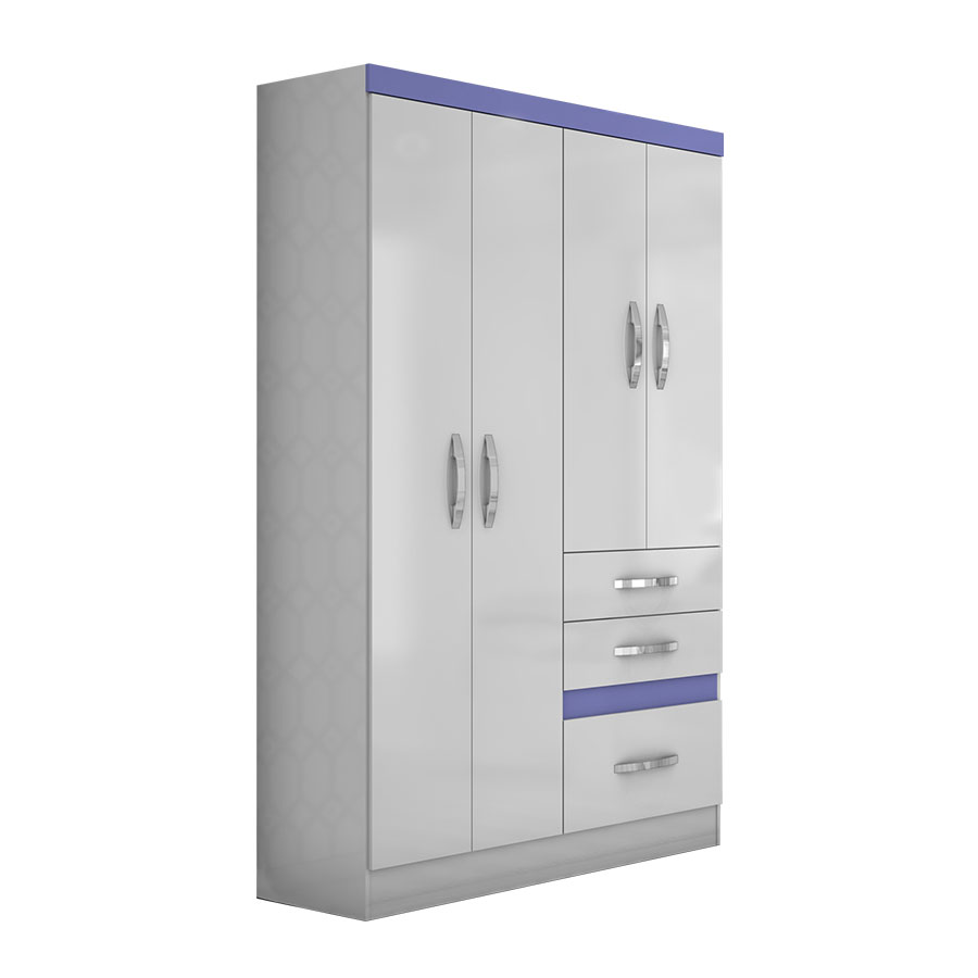 ropero-4-portas-tamis-moval-blanco-azul-abba-muebles - Abba Import Export